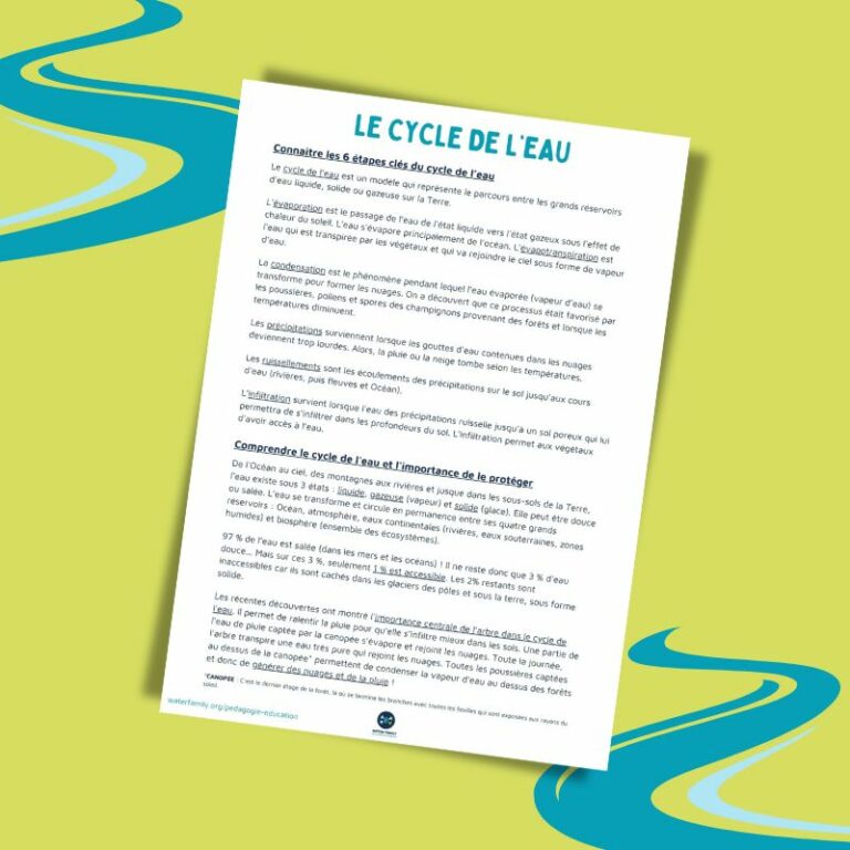 Le grand cycle de l'eau